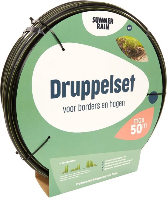 SummerRain - beregeningssysteem - startset druppelset voor borders en hagen - 50 meter | bol