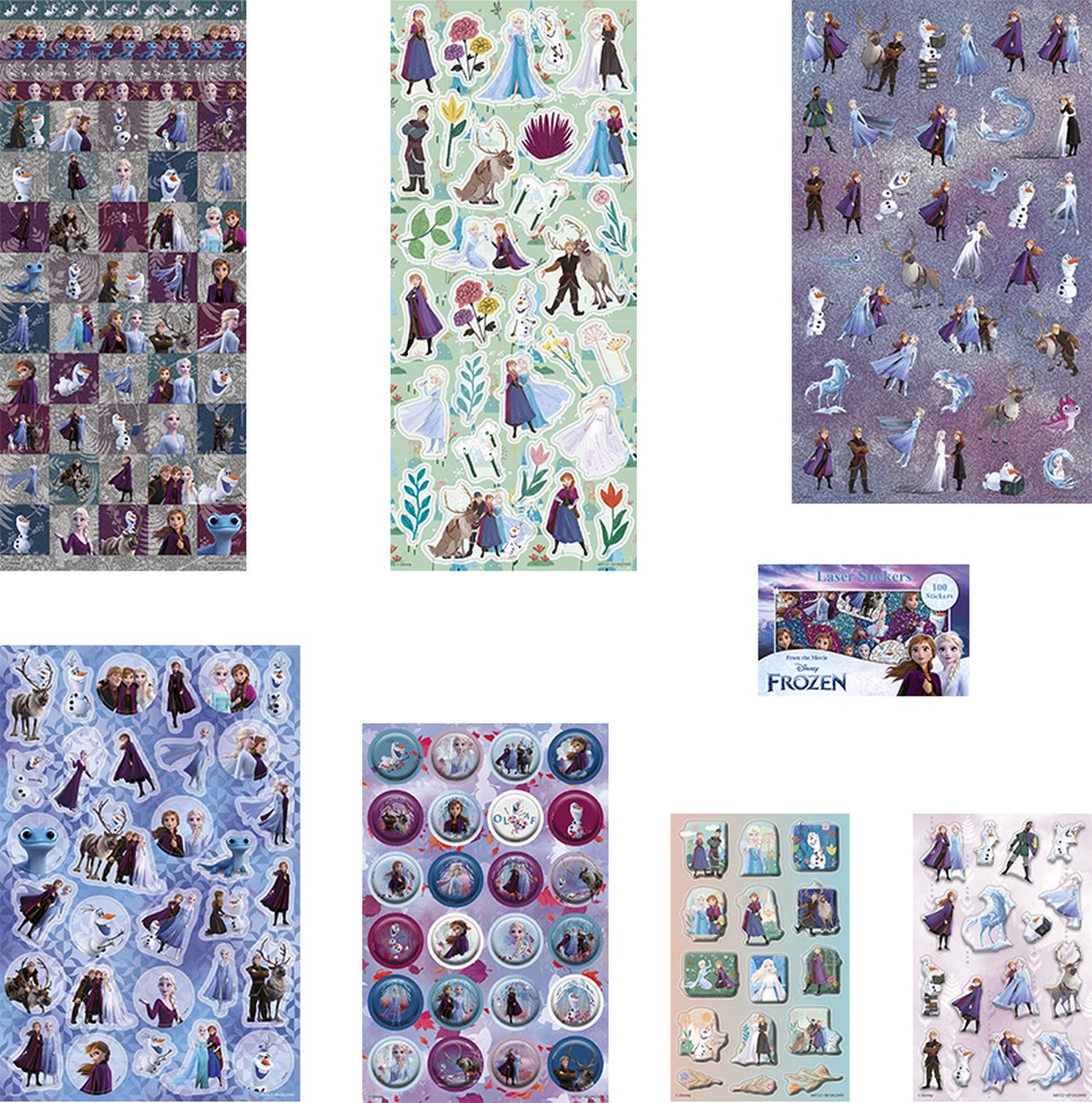 Disney Frozen Totum Super Sticker Set XL 7 feuilles d'autocollants ...