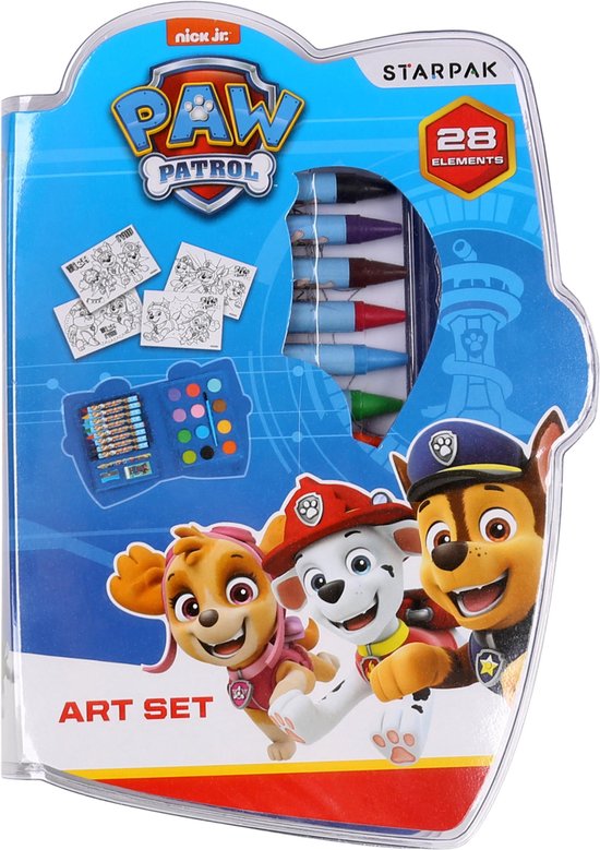 Paw Patrol - Een kleine tekenset, schilderset, 28st. | bol.com