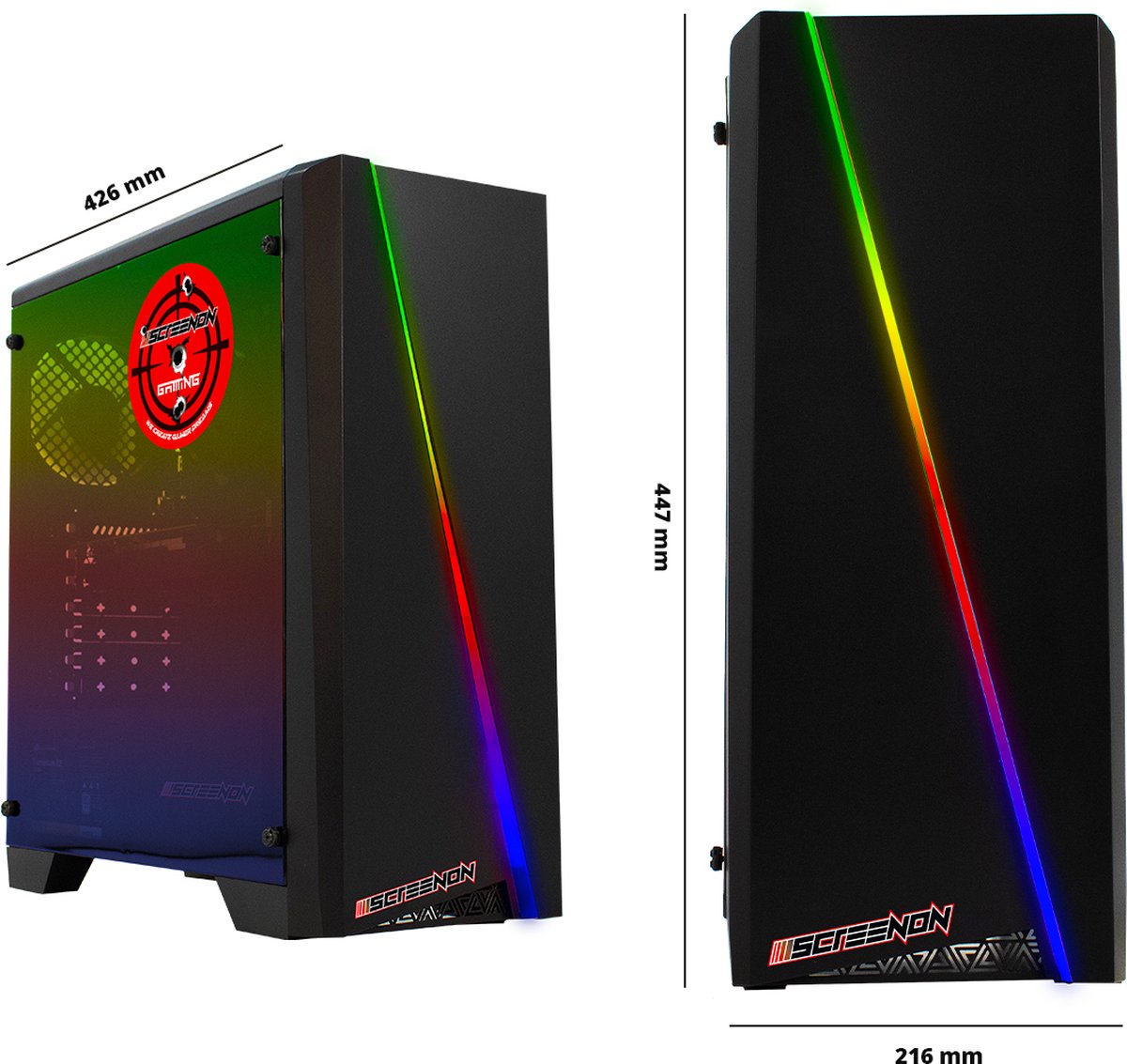 ScreenON - Game Computer / Gaming PC - Ryzen 5 - 1TB M.2 SSD - 16GB RAM ...