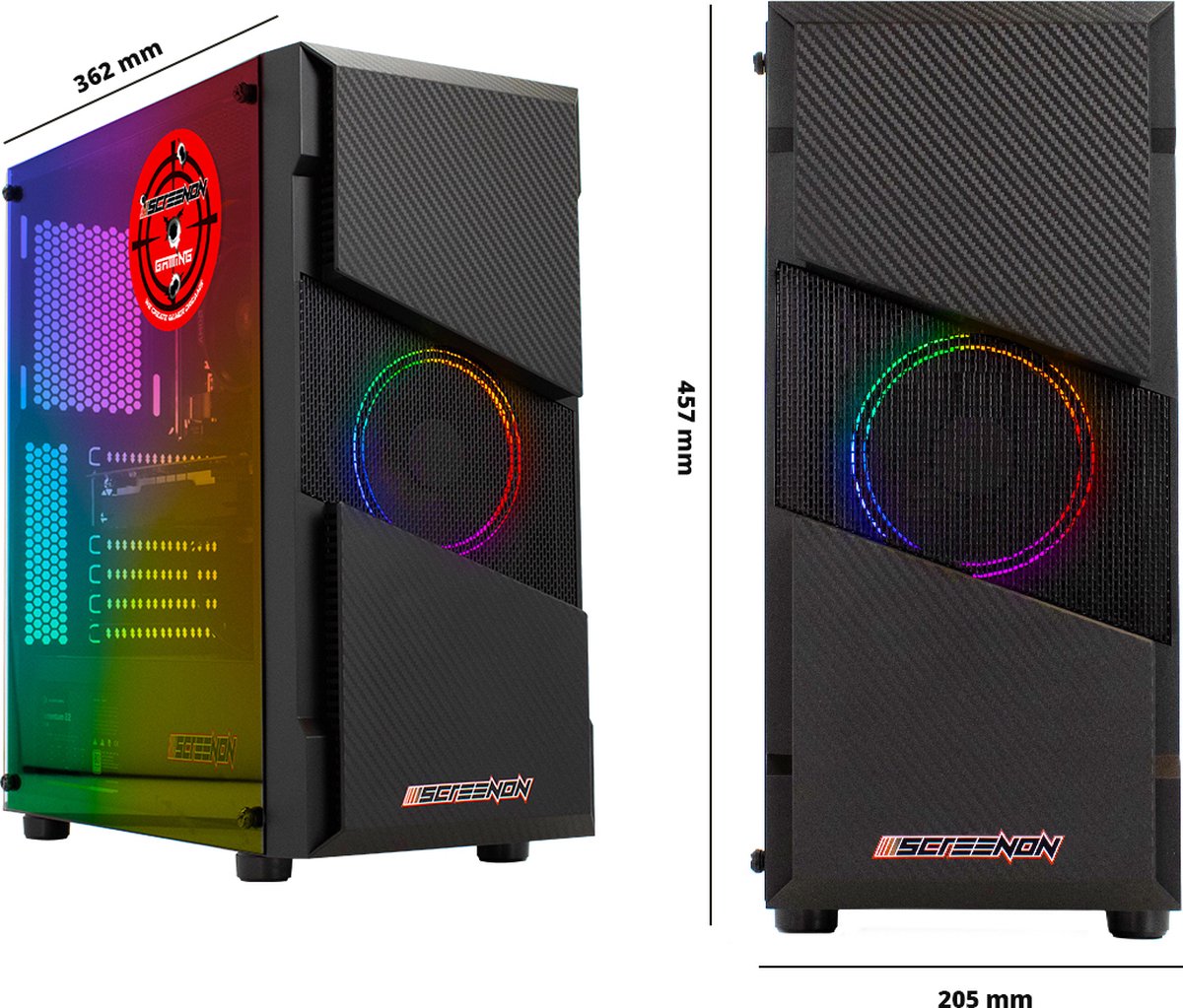 ScreenON - Game Computer / Gaming PC - Ryzen 5 - 1TB M.2 SSD - 16GB RAM ...