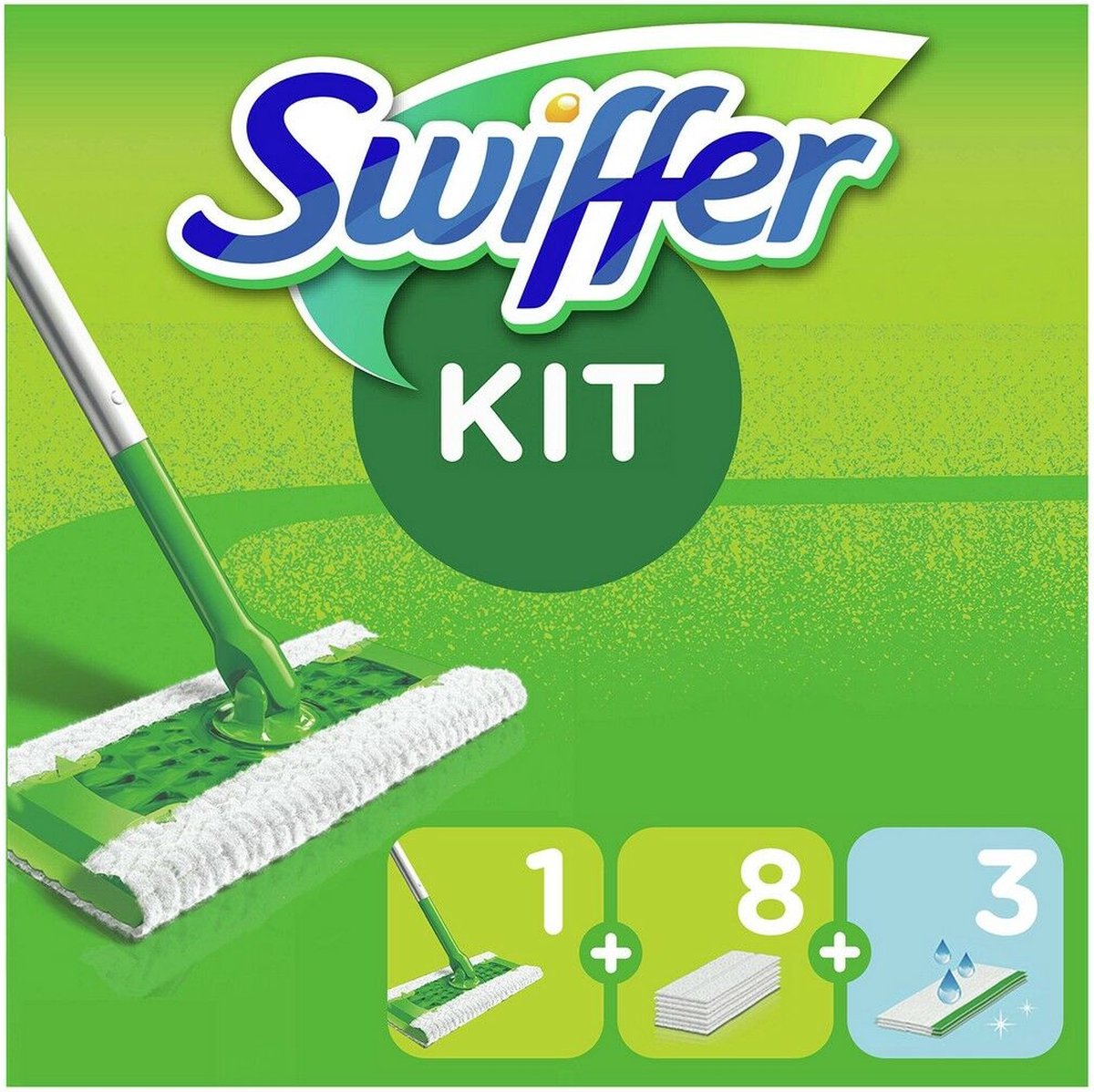 Swiffer Vloerreiniger Starterskit - 1 Dweil, 8 Droge en 3 Vochtige ...