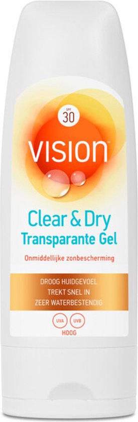 6x Vision Clear & Dry Transparante SPF 30 Gel 185 ml | bol