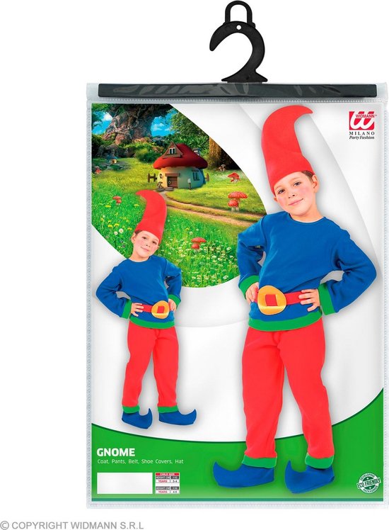 Widmann - Dwerg & Kabouter Kostuum - Stoute Kabouter David Kind ...