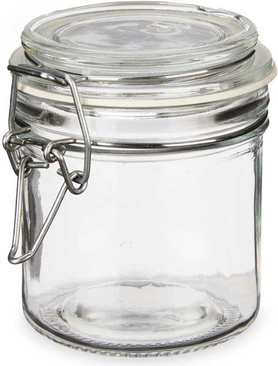Bocal/pot de conservation Weck - 4x - 250 ml - verre - avec fermeture à ...
