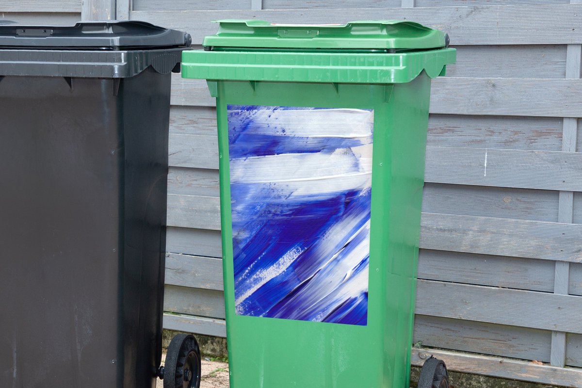 Container sticker Verf - Design - Blauw - 40x60 cm - Kliko sticker ...