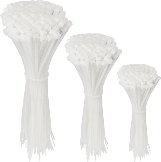 Polyamide Kabelbinders, Tie Rips, Witte Kabelmarkeringen Set 2,5 mm ...
