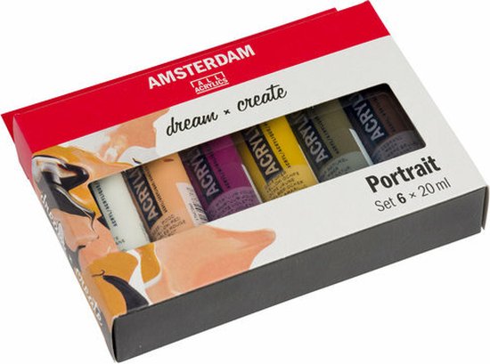 Amsterdam Acrylverf Set - Portrait Colors - Acrylverf - Acrylpaint ...
