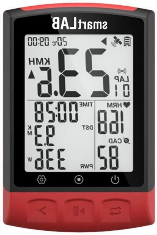 Slimme GPS-fietscomputer voor wielrennen - 23 inch ontspiegeld lcd ...