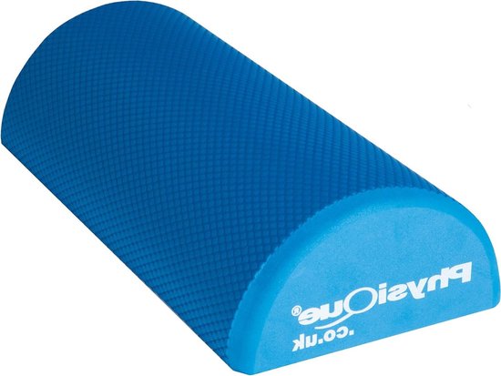 Foamroller Blauw Half Rond 30cm x 15cm voor Rug- Benen en Lichaam Diepe ...