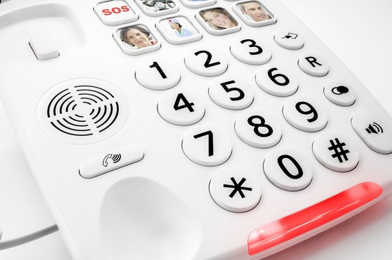 Geemarc Photophone 110 Eenvoudige seniorentelefoon met fotoknoppen voor ...