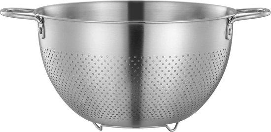 Vergiet roestvrij staal 24 cm vergiet met 2 handgrepen en voeten ...