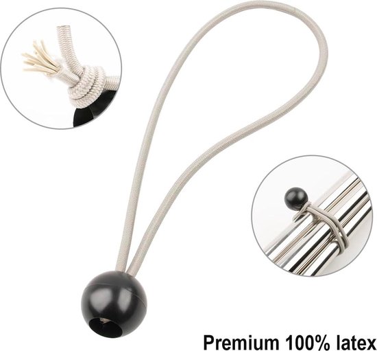 Bungee koord met ballen - set van 50 stuks | bol