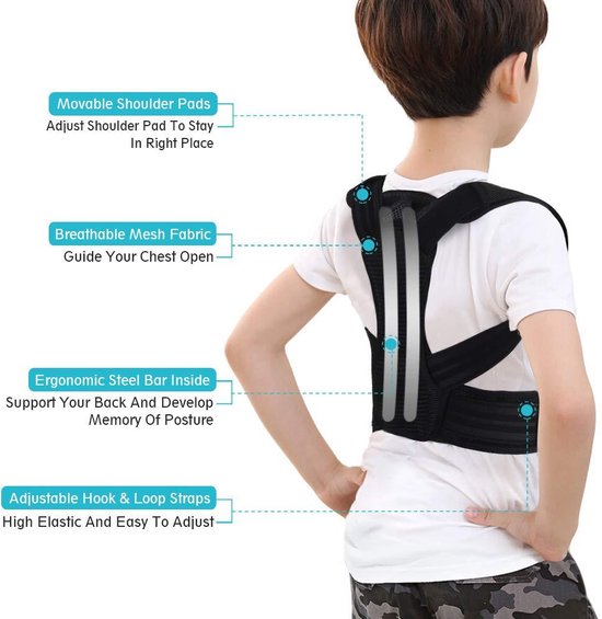 Kids Teenagers Spinal Support Posture Corrector - Improve Slouch Back ...
