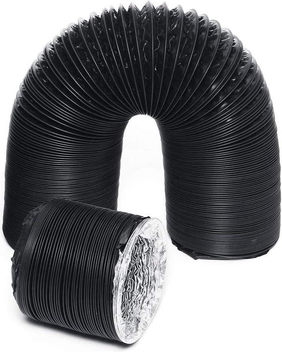 Afvoerslang Airco Ventilatieslang flexibele aluminium slang 150 mm x 2 ...