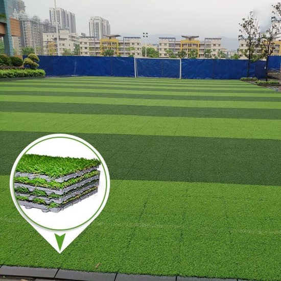 Grass Turf Tile Interlocking Floor Mats for Soccer Field Playground ...