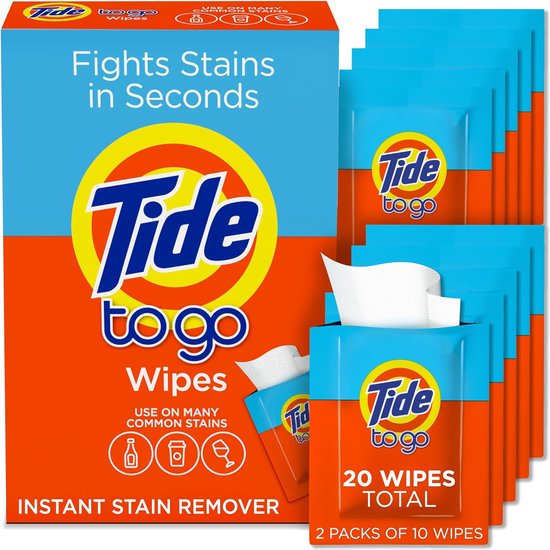Tide To Go Vlekverwijder Doekjes – Directe Vlekkenschoonmaak – Voor Kleding & Tapijt –... | bol