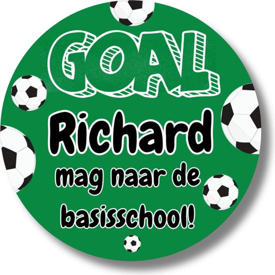 20 x stickers traktatie Voetbal - Goal naar de basisschool - stickers ...
