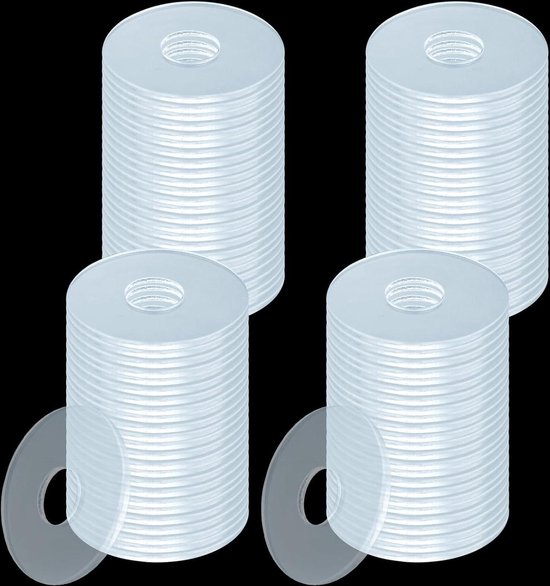 Transparante kunststof schijven - 100 stuks - Deurscharnier voor glazen ...