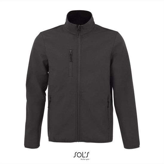SOL'S Men´s Softshell Jacket Radian L03090 - Charcoal Grey (Solid) - XL | bol