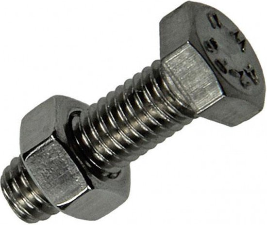 SAM - RVS - Bout + Moer - M5 x 16 mm (7 stuks) | bol