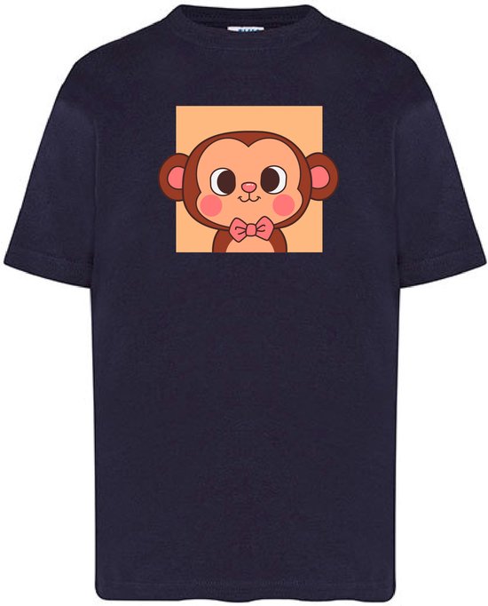 Kids - T-Shirts - Monkey 1-Blauw-110 | bol