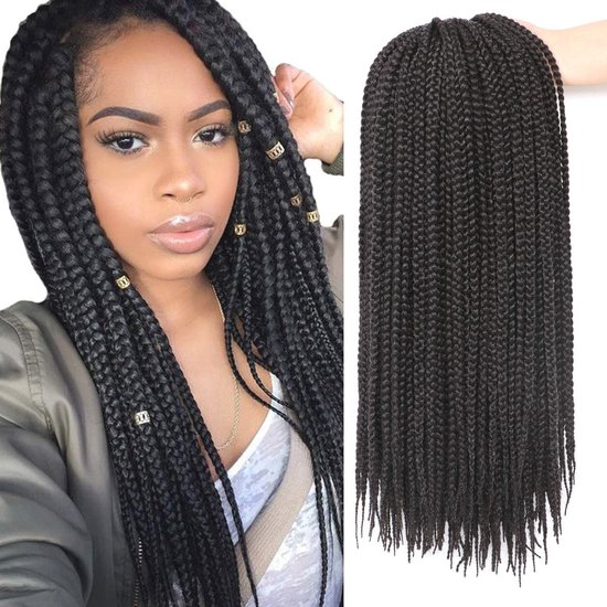Haarextensies voor Vlechten - 7 Stuks Haak Vlecht Hair Extensions - 45 ...