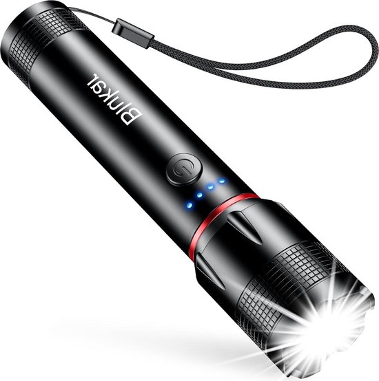 Zaklamp 2000 lumen extreem helder zoombare mini-zaklamp USB C ...