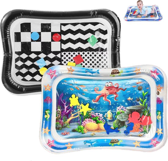 Tummy Time Watermat voor Baby - Opblaasbare Speelmat voor Zuigelingen ...