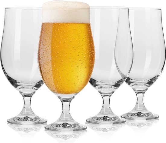 Bierglazen Set van 6 | 500 ML | Perfect voor Thuis, Restaurants en Cafés | Vaatwasser... | bol