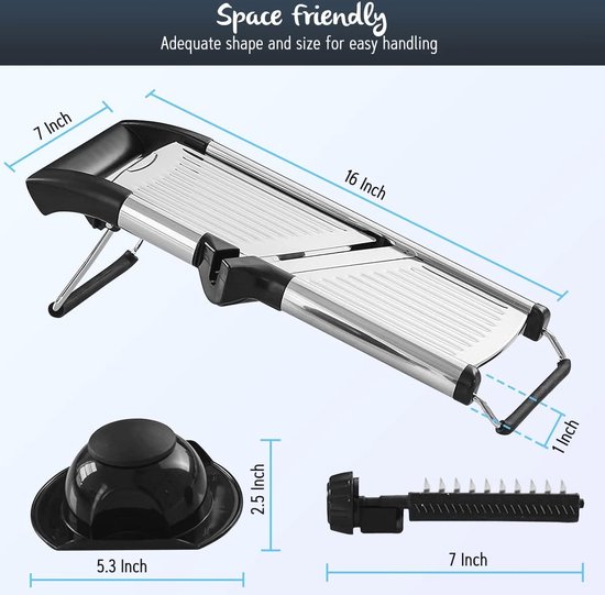 Professionele Mandoline Snijmachine voor Groenten en Fruit ...