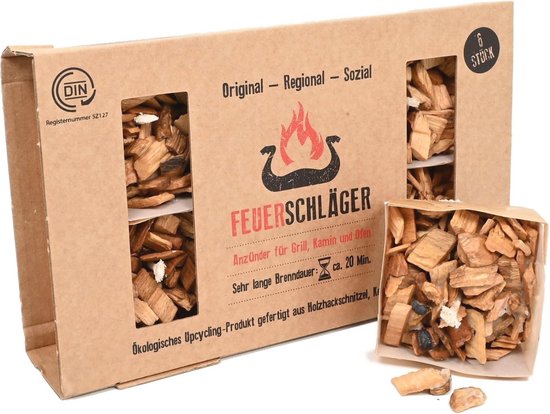 Eco-vuuraansteker voor barbecue en open haard - Duurzaam en geurloos ...