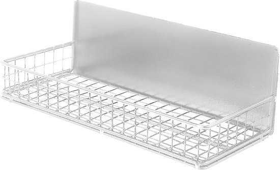 Opbergrek magnetisch - kruidenrek voor koelkast en wand - wit plastic ...