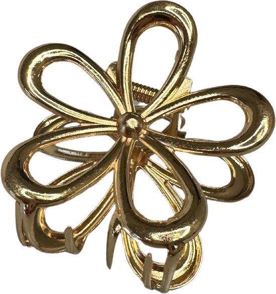Haarspullen - Haarklem Bloem Goud | bol