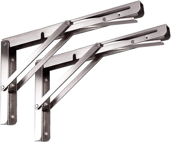 Opklapbare plankdrager heavy-duty 559 cm - Roestvrij staal ...