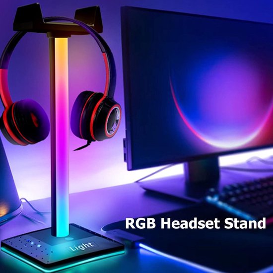 Gaming Headset Stand Type C USB LED Hoofdtelefoon Houder Bureau Desktop ...