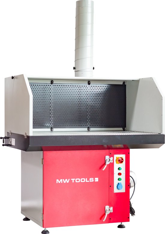 Afzuigtafel voor rook-, stof- en dampen 1350x800mm 230V MW Tools ...