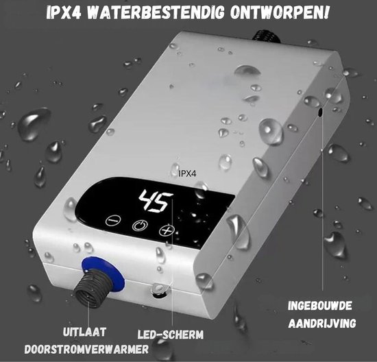 Doorstroomverwarmer - Doorstroomboiler Elektrisch – Doorstroom Boiler ...