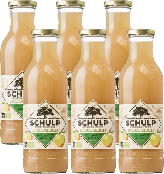 Schulp Appelsap Biologisch 6 x 0,75 liter | bol