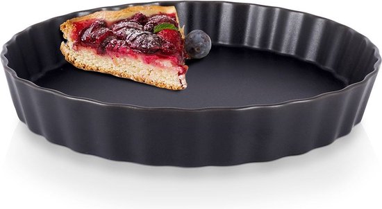 Taartvorm Porselein Zwart 25 cm - Cakevorm - Bakvorm - Bakplaat | bol