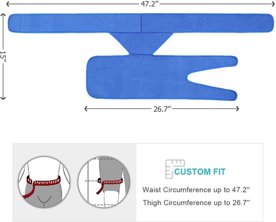 Compression Groin Support Bandage - Breathable Thigh Brace for Pulled ...