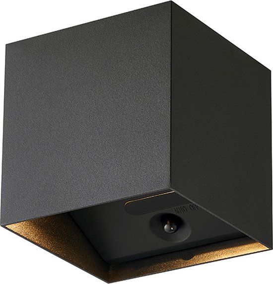 D'Lite Elingen Wandlamp Aluminium Zwart Up & Down 2.9W 170lm - 830 Warm ...