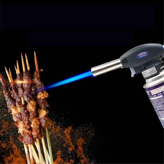 Verstelbare Vlam Butaan Gas Torch - Creme Brulee BBQ Aansteker | bol