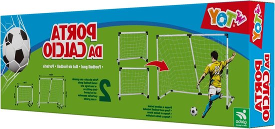 Mini-voetbaldoel verstelbaar - 2 maten in 1 - van 74 cm tot 145 cm ...