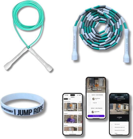 Springtouw Bundel met Workout App - Verstelbare Springtouwen voor ...