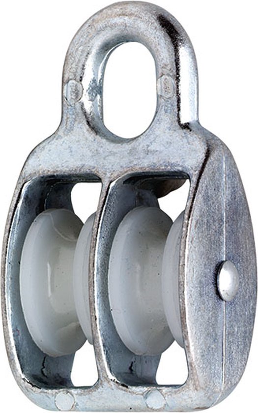 Wovar Katrol Dubbel voor max. 10 mm koord | Per Stuk | bol