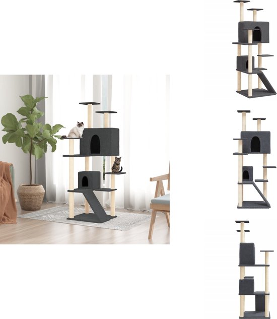 vidaXL Krabpaal - Krabpalen - Kattenpaal - - Kattenmeubel met sisal ...