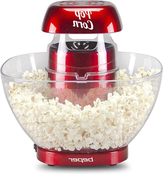 Popcorn machine Hete Lucht - Popcorn Maker met Verwijderbare Popcorn Kom Geen Vet of Olie | bol