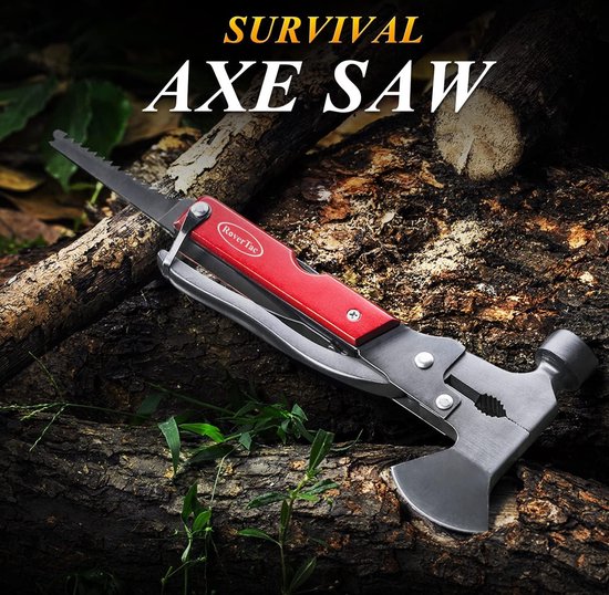 Camping Essentials Multi Tool Bijl Hoedenbijl - 14-in-1 Multitool Mes ...