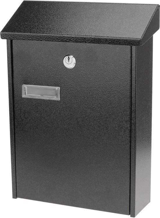Brievenbus voor brieven en post - zwarte kleur - 235 x 75 x 315 mm | bol
